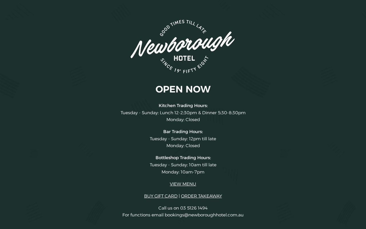 Newborough Hotel - your local Newborough Pub
